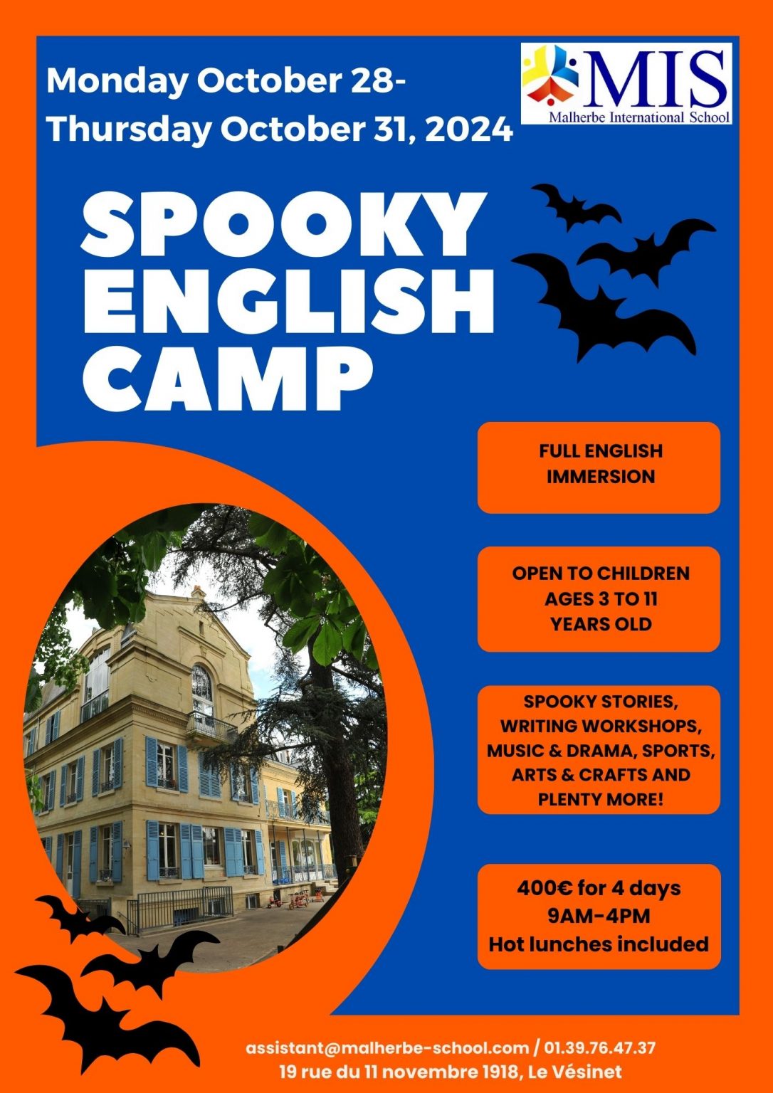Spooky English camp at MIS - October 28-31st, 2024 | Malherbe ...